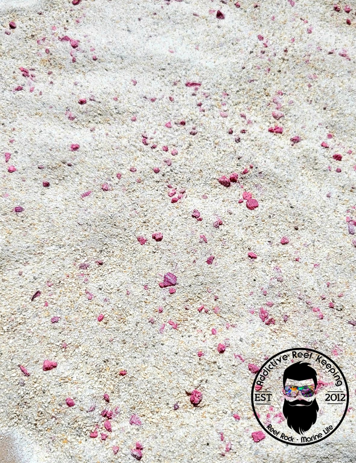 40lb. ARK Pink Aragonite Reef Sand – FINE Natural White/Pink Crushed ...